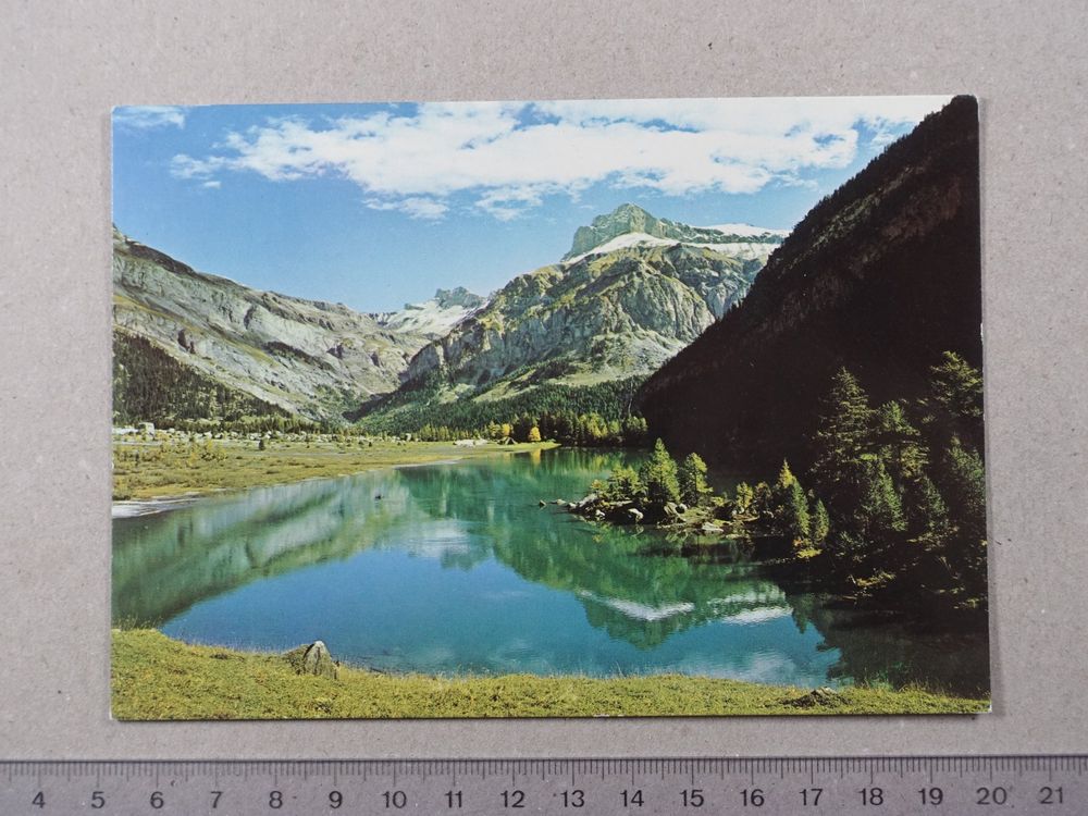Lac de Derborence, Poststempel ERDE (CONTHEY) 1965 (Gebraucht) in Lenzburg für CHF 3 – mit ...