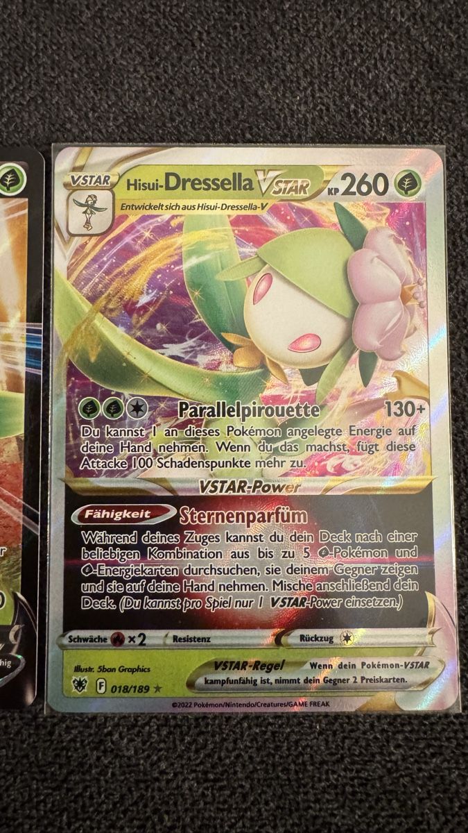 Hisui-Dressella V & VSTAR Pokemon Karten - Top Zustand! (5 (Neu (gemäss ...
