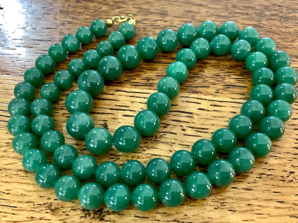VINTAGE JADE COLLIER AUS 50-ER, GEPFLEGT, 82 GR (Gebraucht) in Biglen ...