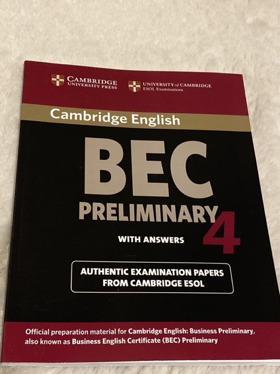 BEC Preliminary Cambridge English Book (Neu (gemäss Beschreibung)) in ...