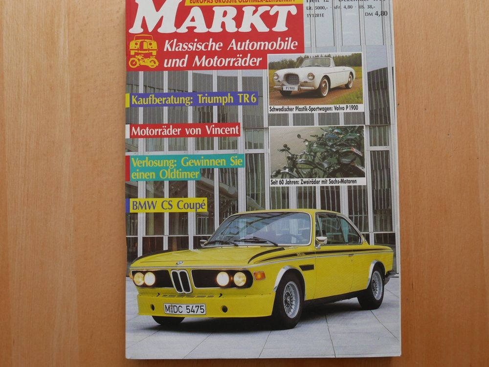 Zeitschrift Markt für Oldtimer 1990 (Gebraucht) in Rotkreuz für CHF 1 ...