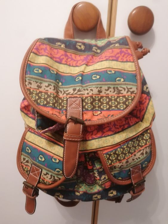 NEUER COOLER RUCKSACK MIT VIELEN FÄCHERN ETHNO BOHO STYLE (Neu (gemäss ...