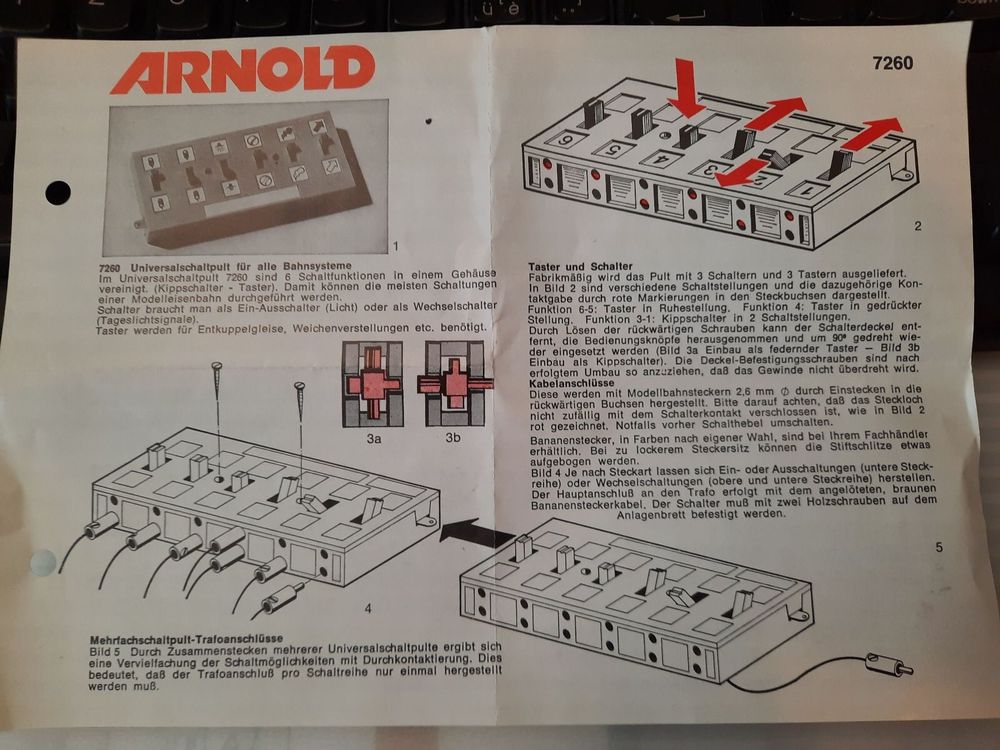 Arnold 7260 Universalschaltpult für alle Bahnsysteme | Kaufen auf Ricardo