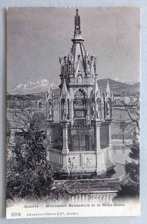 Genève - Monument Brunswick et le Mont-Blanc (Gebraucht) in Fétigny für CHF 1 – mit Lieferung ...