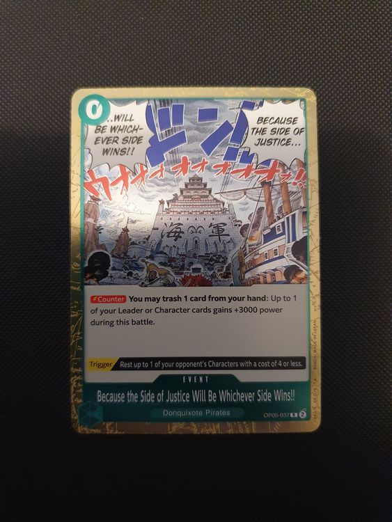 Because the Side of Justice.... OP05-037 [EN] | Kaufen auf Ricardo