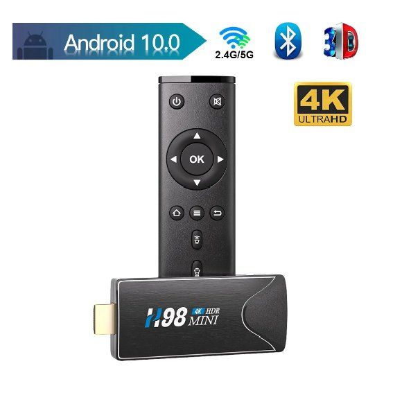 TV-Stick Android 10 Smart-TV-Box 4K TV-Empfänger Decoder (Neu und ...