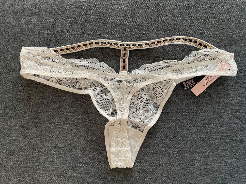 Victoria’s Secret Chain Shine Strap Lace Thong S NEW | Kaufen auf Ricardo