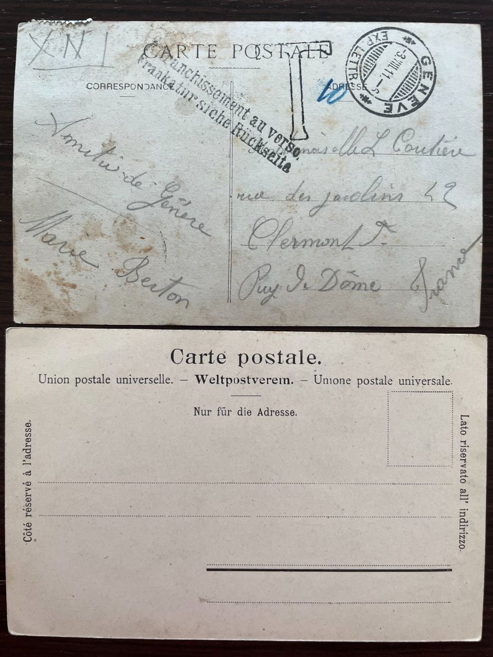 GENÈVE Plainpalais, Marché & jour de fête, animée, 4 CP (Gebraucht) in Wald ZH für CHF 3 – mit ...