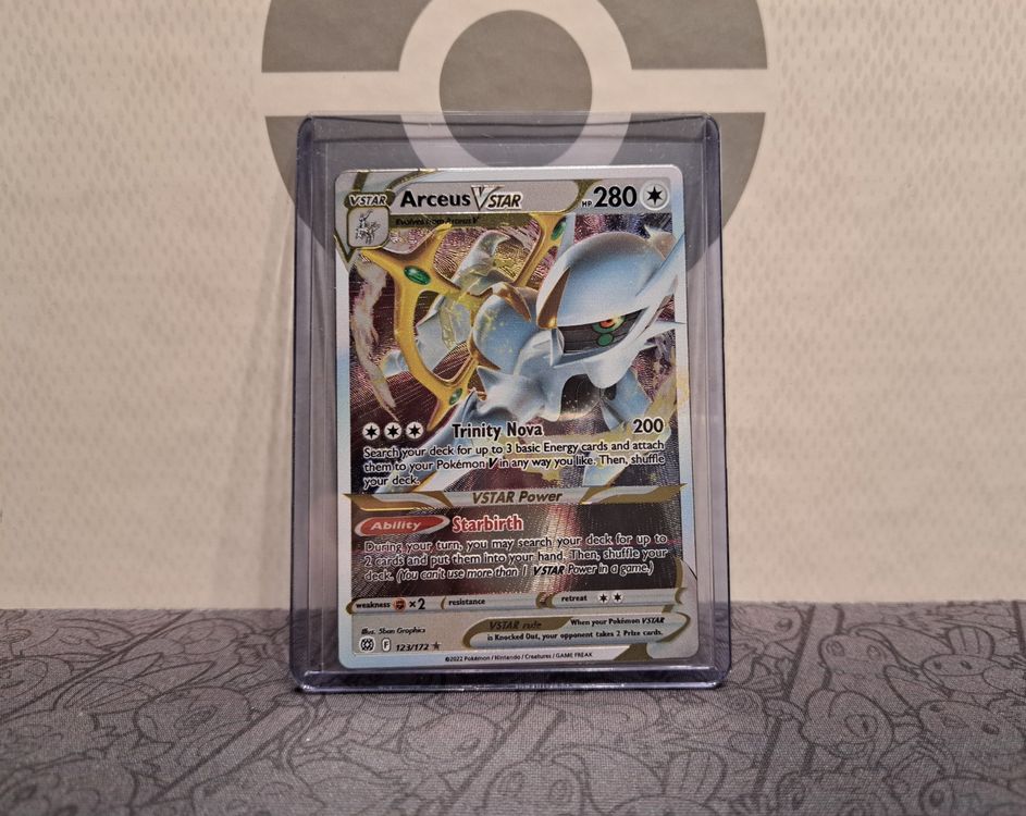 ARCEUS VSTAR METALL POKEMON KARTE UPC PROMO BRILLANT STARS (Gebraucht ...