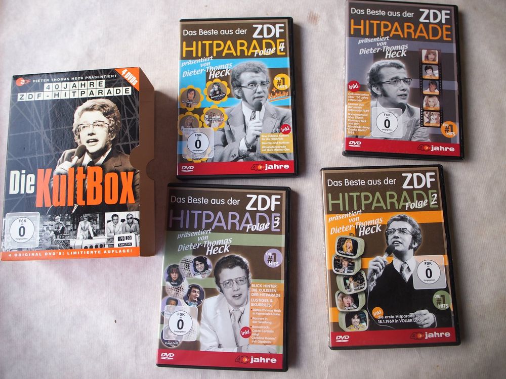 Die Kult-Box, 4 DVD, Dieter T. Heck, 40 Jahre ZDF Hitparade (Gebraucht ...