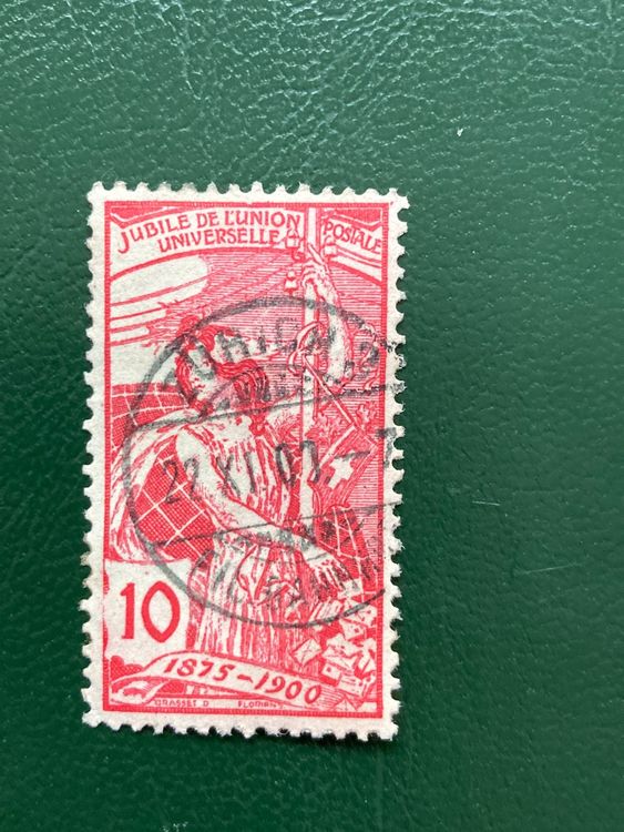 Schweiz 1900 UPU 10 Rp. Vollstempel ZÜRICH 3 22.XI.00 | Kaufen auf Ricardo