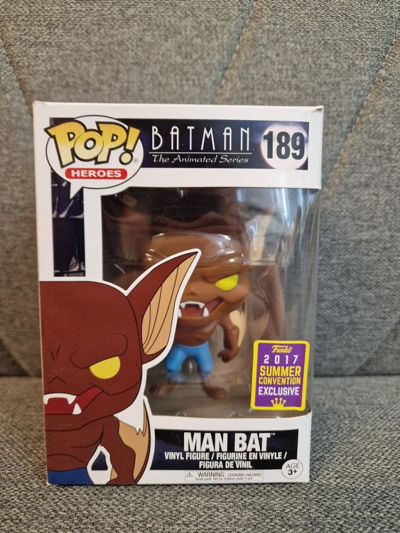 Funko Pop! Man-Bat #189 Summer Convention Exklusive Figur (Neu und ...