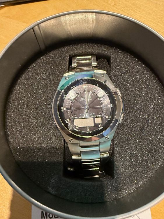 CASIO Herrenuhr Wave Ceptor Edelstahl, mit Box (Gebraucht) in Innerberg ...