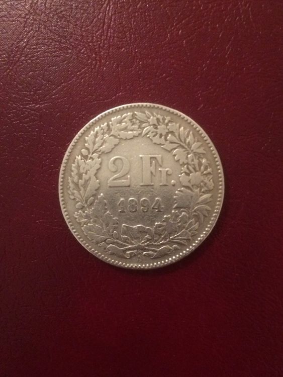 2 Franken 1894 ss.-vorz. (SILBER) ----> Rar | Kaufen auf Ricardo
