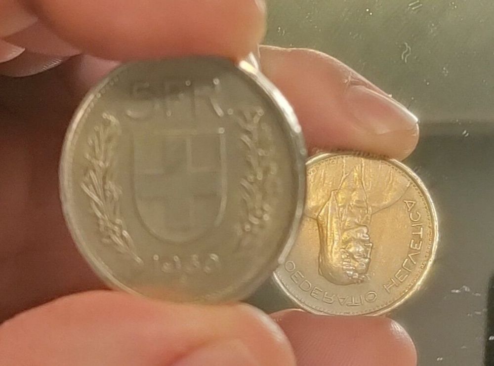 Abart 5 Franken 1968 (180° verdreht!) TOP (Gebraucht) in Volketswil für CHF 7 – nur Abholung auf ...