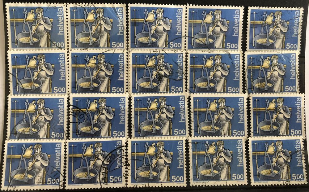 Nr.854 Steckkarte mit Stempel Lieferung ohne Einsteckkarte (Gebraucht) in Aarau für CHF 3.5 ...