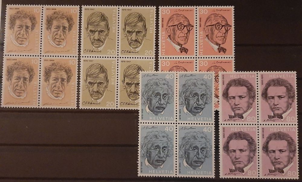 Porträts III 1972, 4er Blocks, Postfrisch | Kaufen auf Ricardo