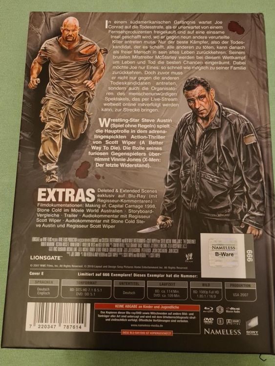 Die Todeskandidaten Mediabook UNCUT! (Neu (gemäss Beschreibung)) in Oberkirch LU für CHF 18 ...