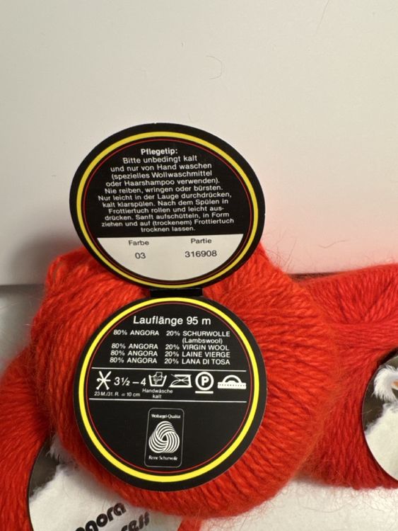 Wolle Angora Princess rot (Neu (gemäss Beschreibung)) in Gattikon für ...