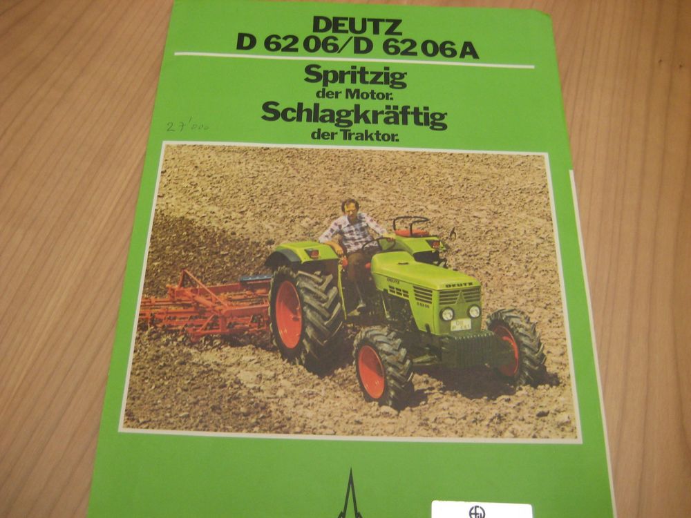 D E U T Z Typ D 6206 / D 6206A (Gebraucht) in Menziken für CHF 17 – mit ...