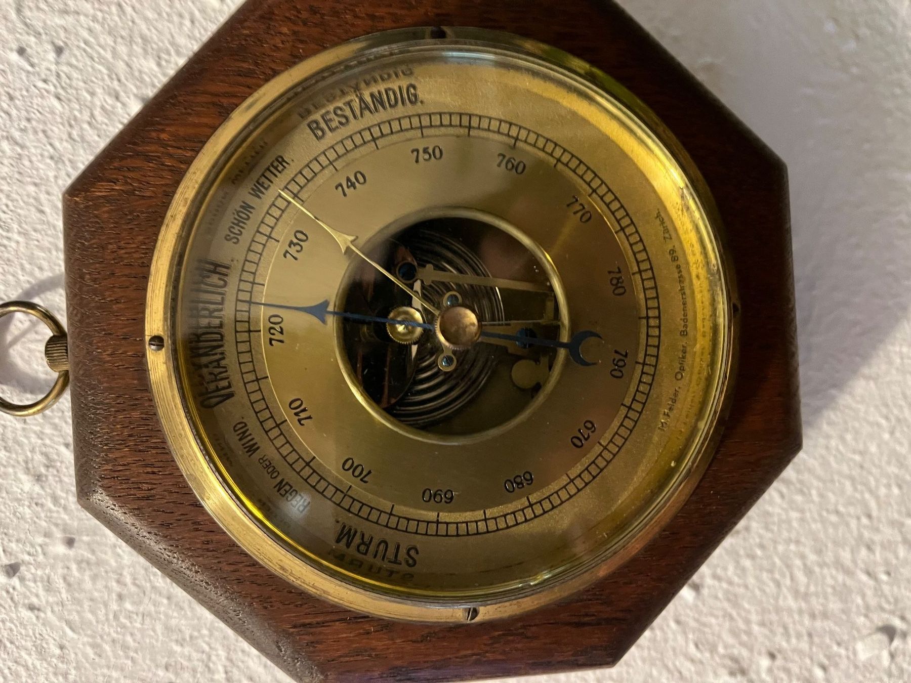 Lufft-Barometer, einer der ersten Bimetallbarometer, ab 1932 (Gebraucht ...