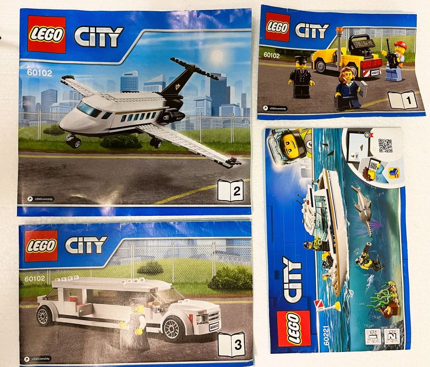 Lego City Flugzeug, Limousine und Tauchboot-Sets (Gebraucht) in für CHF ...