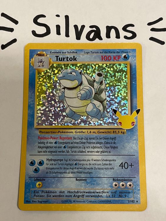 Turtok Holo Base Set Celebrations Anniversary 25th Deutsch | Kaufen auf ...