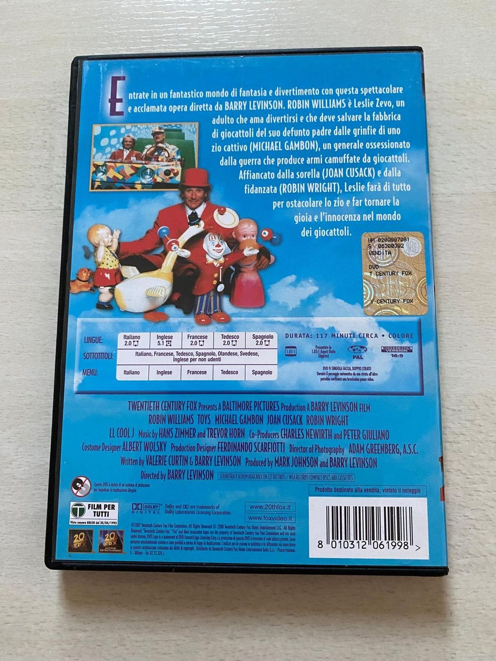 Dvd Toys (1992) Mit Robin Williams und Jon Lovitz (Gebraucht) in ...