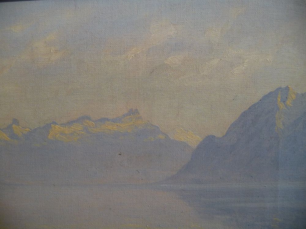 SIGNIERT R. MARGAIRAZ - BERG- UND SEELANDSCHAFT (Gebraucht) in Aesch BL für CHF 199 – mit ...