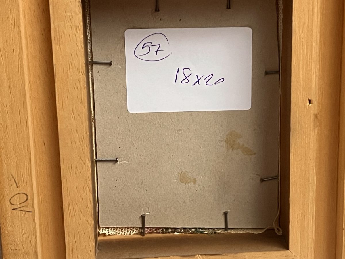 Antikes Stickbild, Papagei, gerahmtes Bild 18x20 cm (57) (Gebraucht) in ...