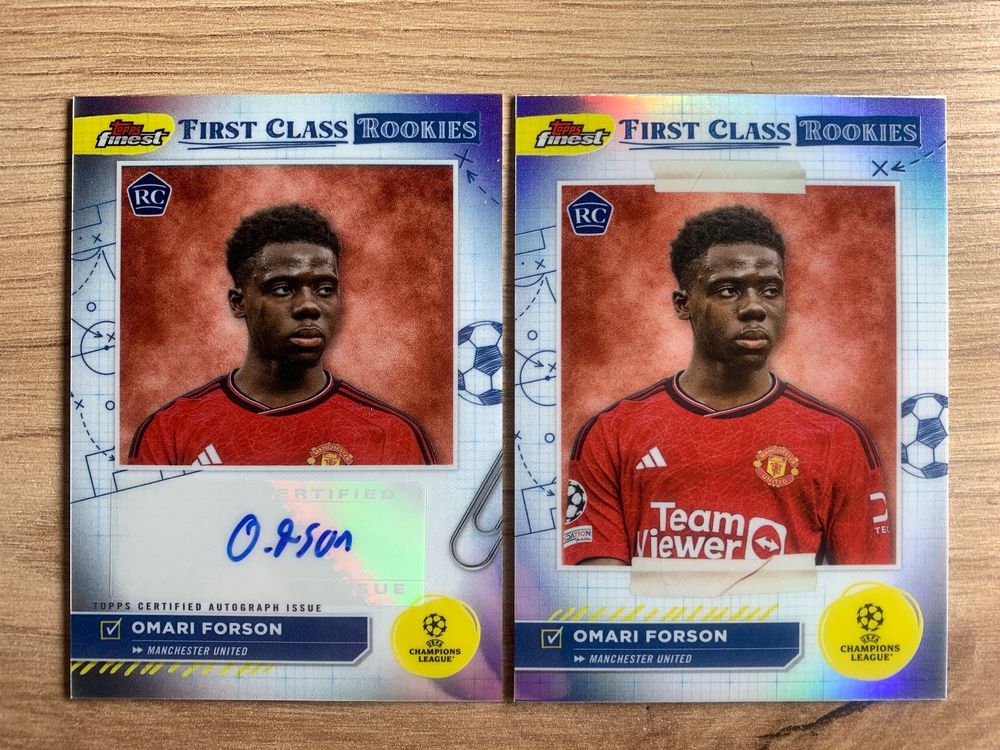 Soccer Omari Forson RC AUTOGRAPH & Base First Class Rookies (Gebraucht ...