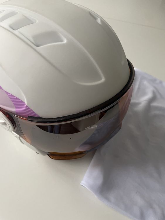 Kinder Ski Helm Mädchen Ski Helm Alpina mit Visier Gr. 51-55 | Kaufen auf Ricardo