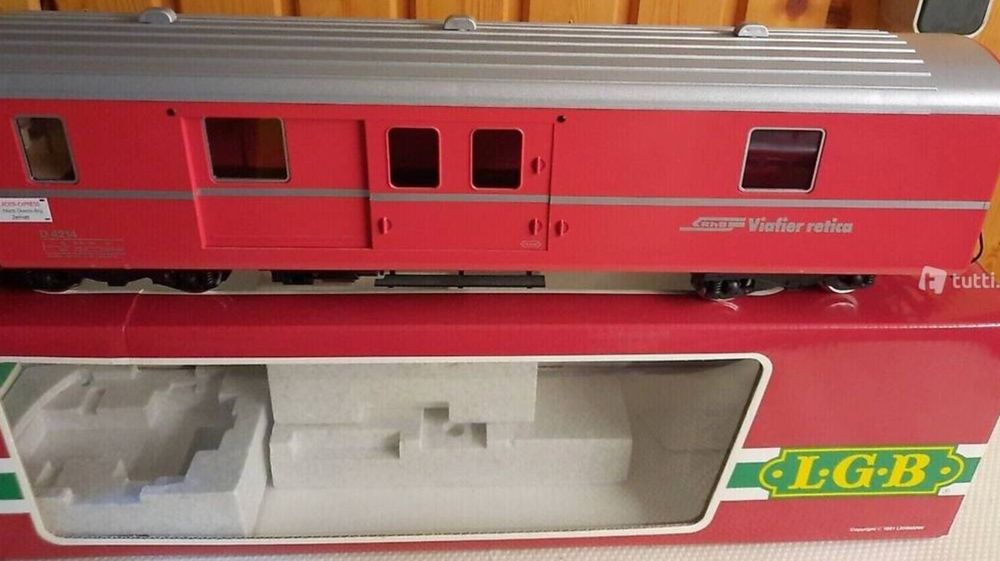 LGB 3069 RhB Gepäckwagen, Rhätische Bahn, OVP Metallachsen (Neu (gemäss Beschreibung)) in ...