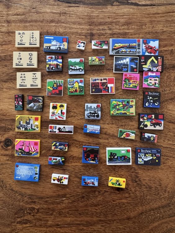 Bedruckte Lego Fliesen der Legoverpackungen aus 4000042 (Neu (gemäss ...