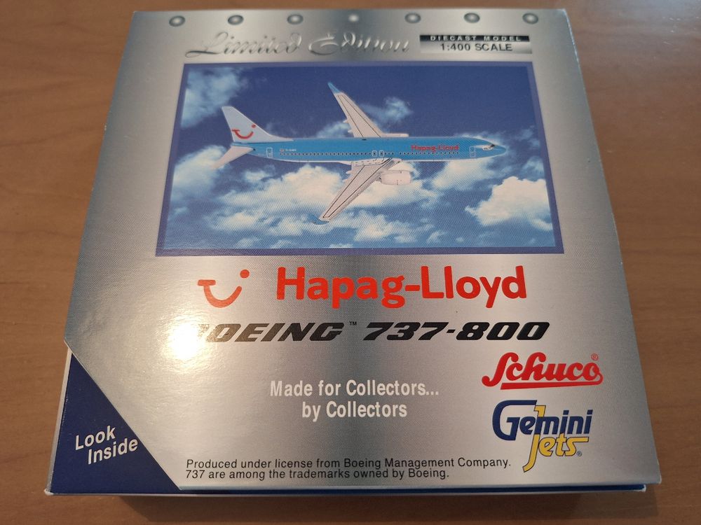 Boeing 737-800 Hapag-Lloyd 1:400 D-AHFF (Gebraucht) in Sargans für CHF ...