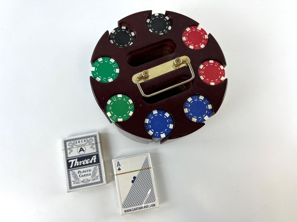 Vintage Poker-Chip Carousel Set (Karten und Chips) | Kaufen auf Ricardo