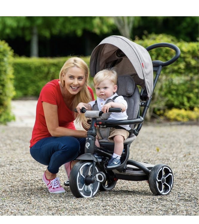 QPlay Dreirad und Buggy Prime 6-in-1 mit Stange und Verdeck (Gebraucht ...