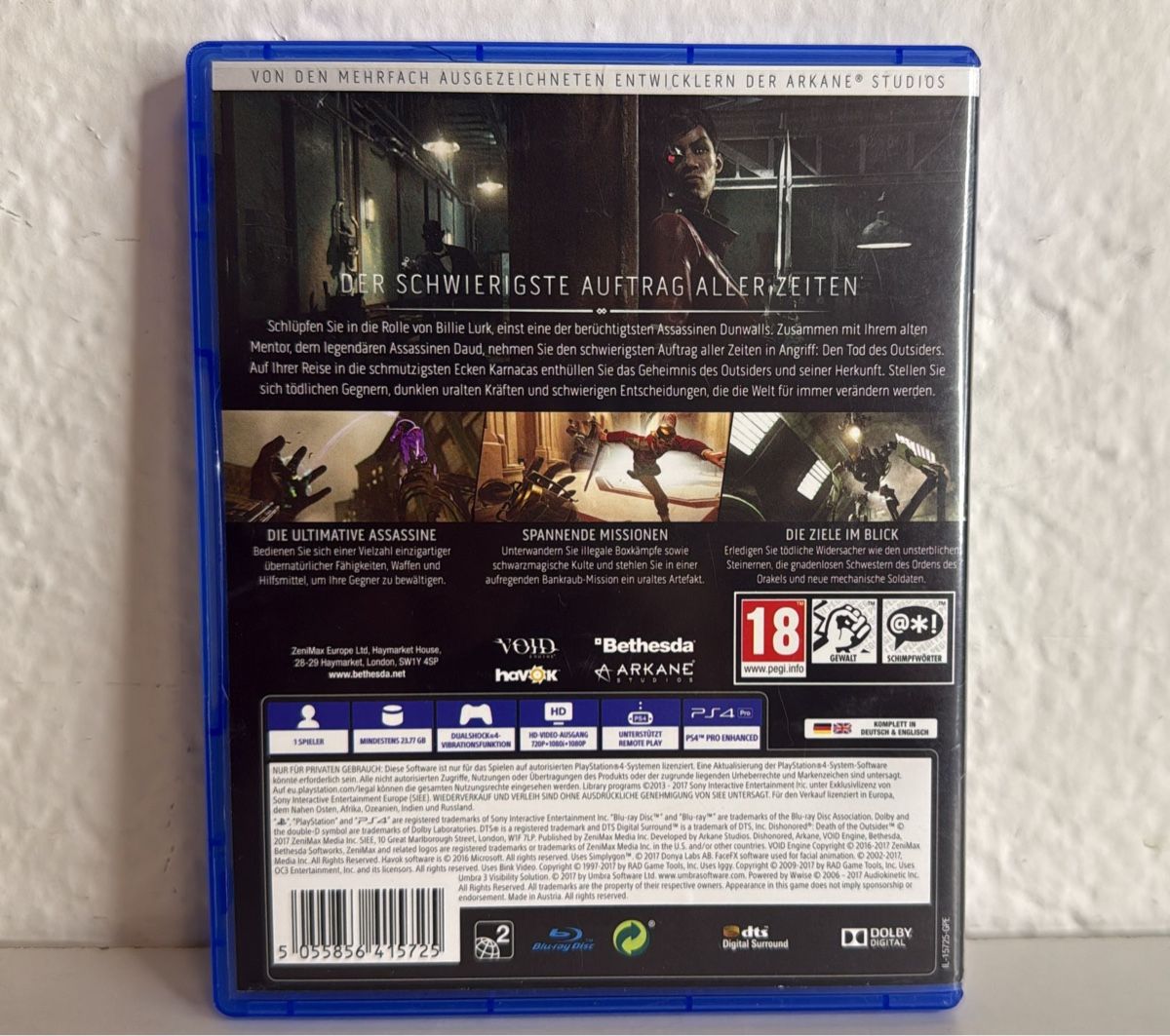 Dishonored: Death of the Outsider PS4/PS5 Game (Gebraucht) in ...