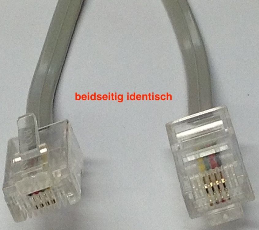 Telefon Modem ISDN DSL Kabel RJ45 4-Phasen ST/ST ca.2,2cm (Neu (gemäss ...