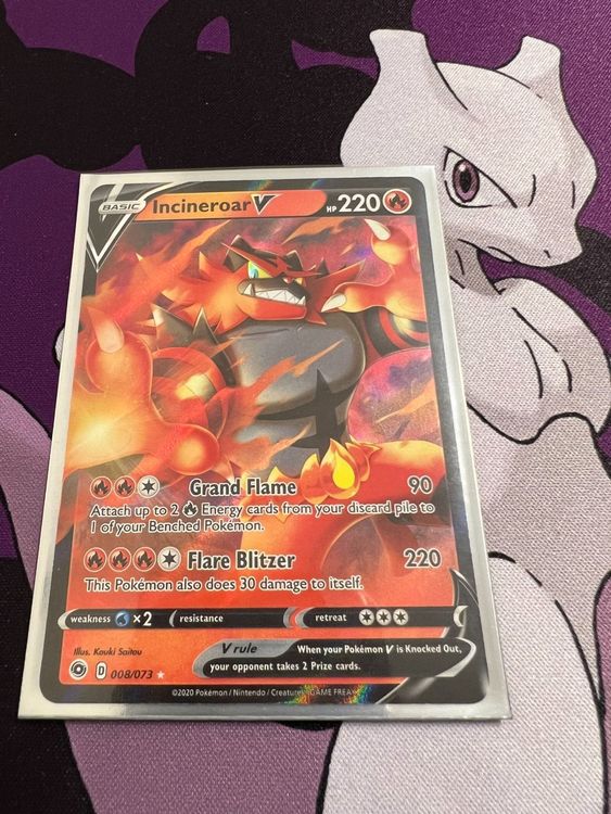 Incineroar V (CPA 8) / Pokemon / Champion's Path (Neu (gemäss ...