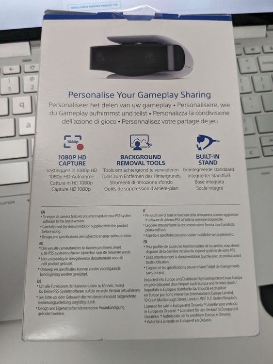 Sony Playstation 5 PS5 HD Camera - Neu OVP Kamera (Gebraucht) in Hünenberg See für CHF 24.9 ...