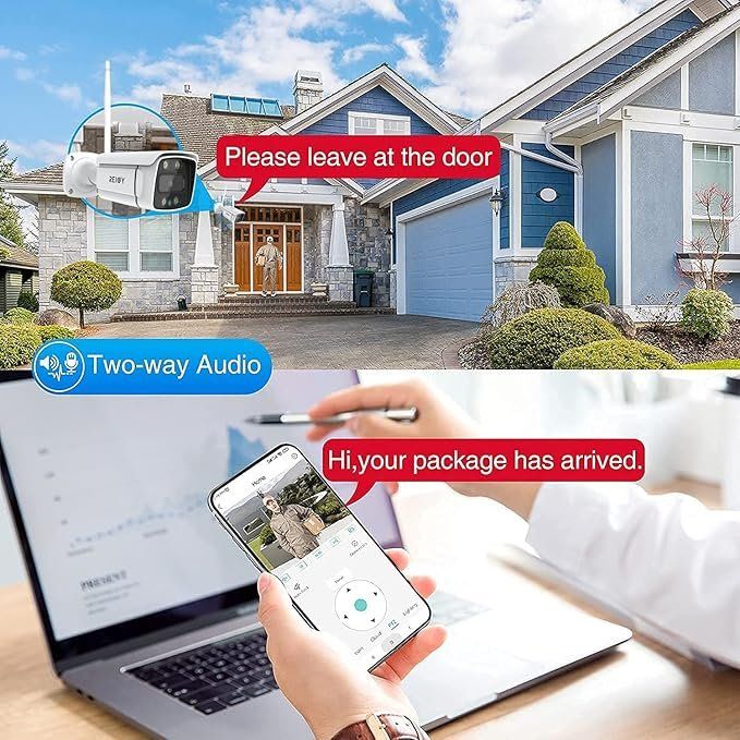 3MP WLAN Überwachungskamera Set Funk NVR Überwachungssystem (Neu und originalverpackt) in ...