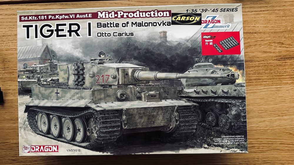 Dragon 1/35 Tiger I Ausf. E m. Zimmerit / Otto Carius | Kaufen auf Ricardo