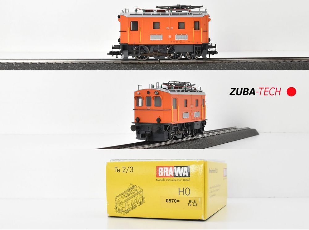 Brawa 0570 Rangiertraktor Te 2/3 Halbesel BLS H0 GS mit OVP (Gebraucht ...