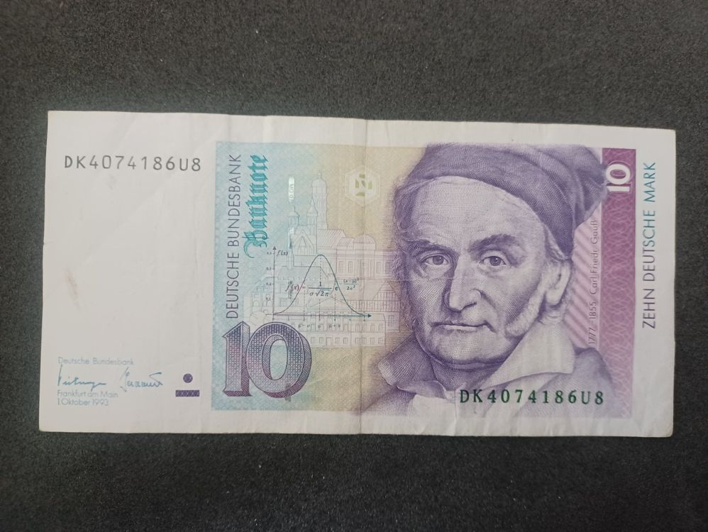 Bank Note 10 Deutsche Mark Oktober 1993 | Kaufen auf Ricardo