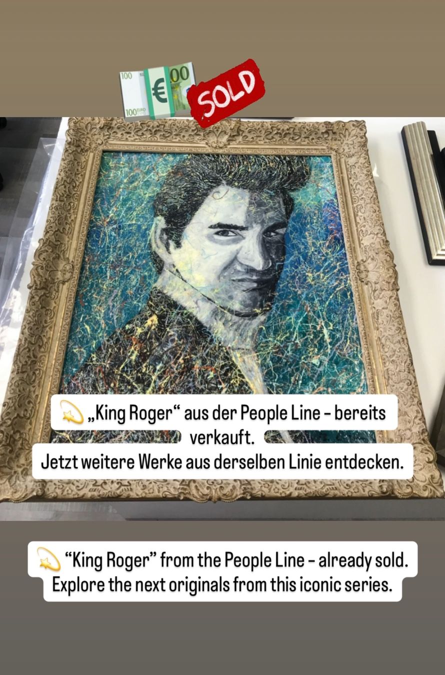 „The Jetset Lady“💫 – inspired by Van Gogh, Klimt & Pica (Neu (gemäss ...