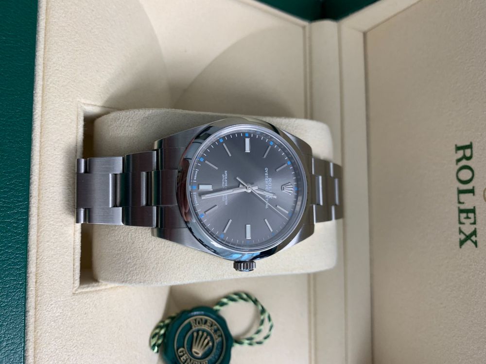 Rolex Oyster Perpetual 39mm Grau/Rhodium (Gebraucht) in Oberriet SG für ...