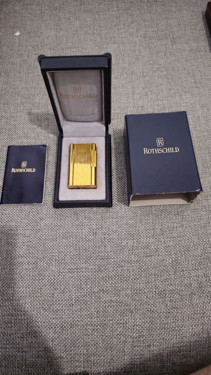 Goldenes Rothschild Feuerzeug mit Box (Gebraucht) in Lenzburg für CHF 449 – mit Lieferung auf ...