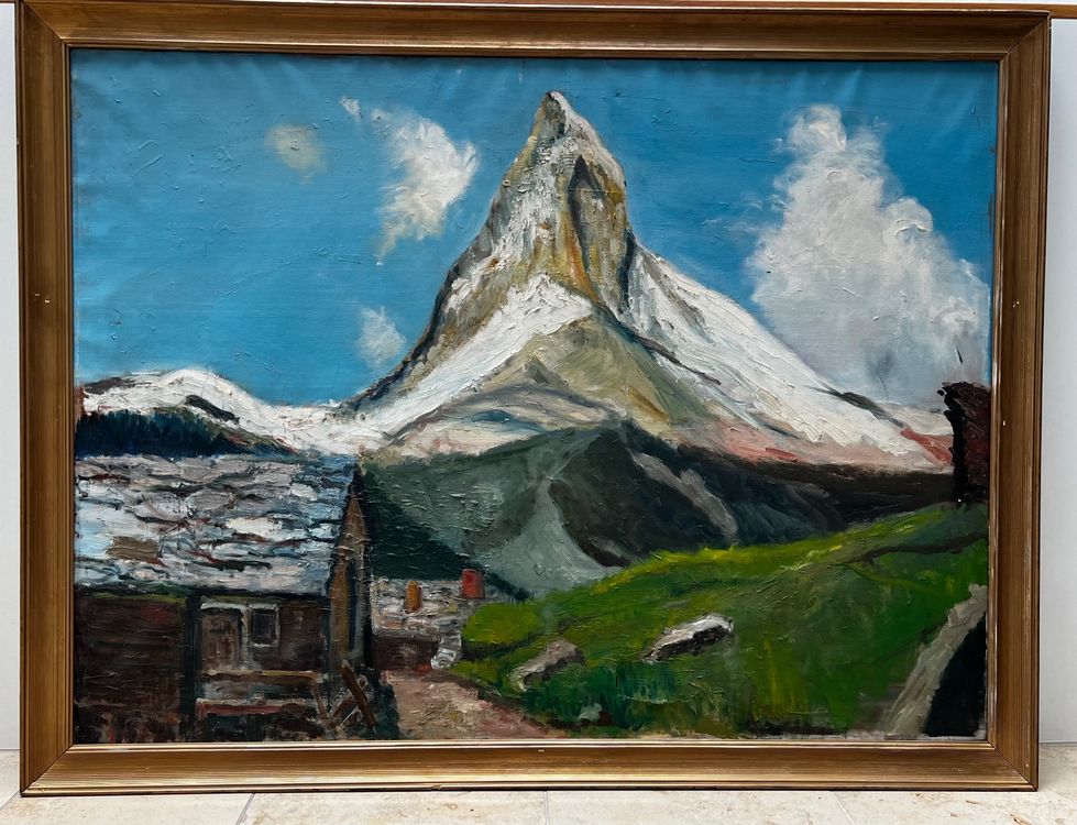 Sehr grosses Ölbild - Matterhorn | Kaufen auf Ricardo