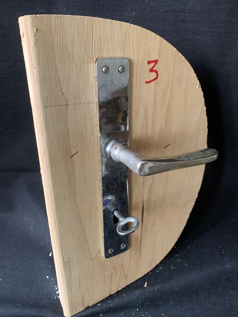 Altes Einsteckschloss mit Drücker (Türfalle) und Schlüssel (Gebraucht ...